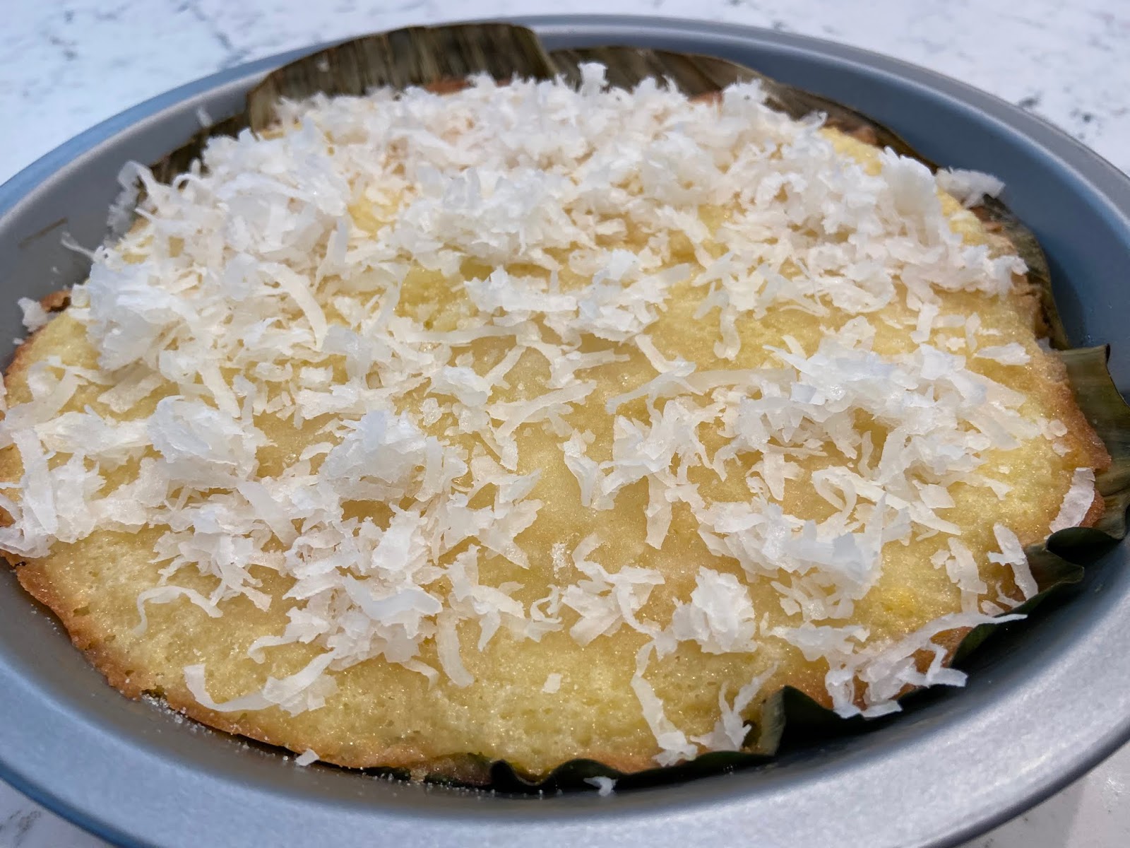 The Pastry Chef's Baking: Bibingka baked in banana leaves