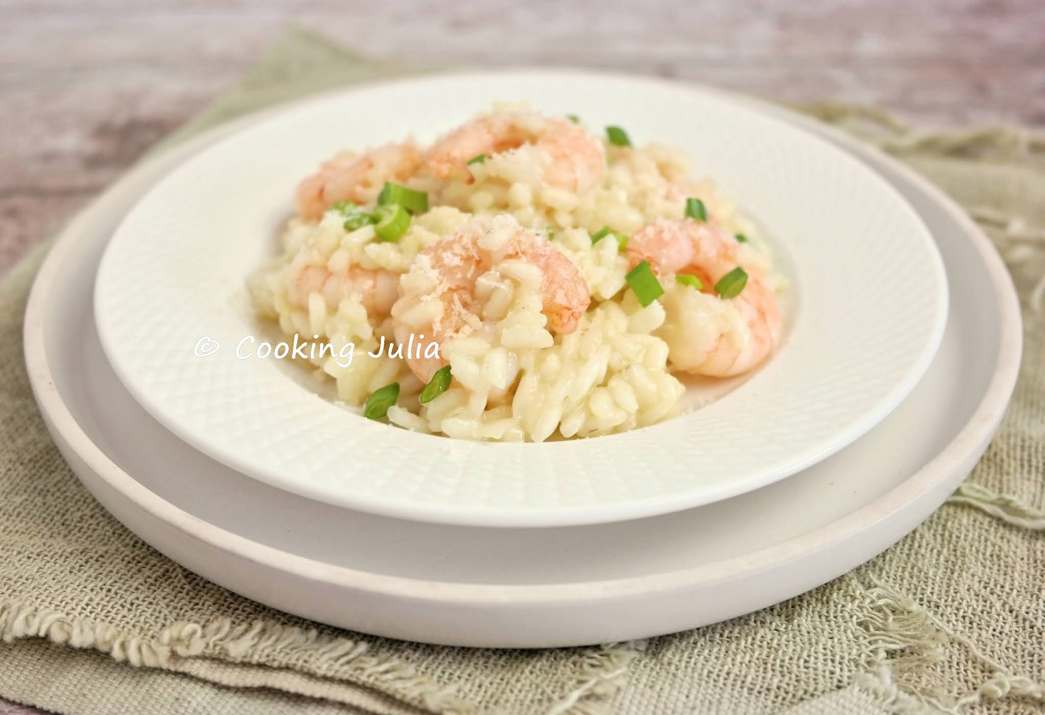 COOKING JULIA : RISOTTO AUX CREVETTES