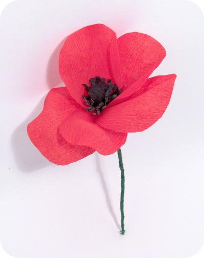 PerlillaPets: Tutorial: crepe paper poppy!