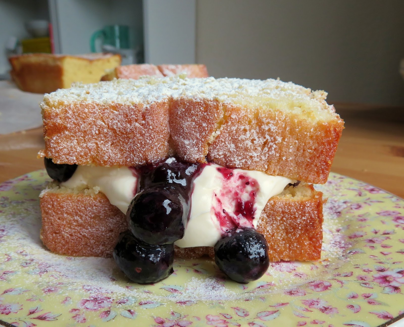 Lemon Sandwiches with Blueberries & Cream | The English Kitchen