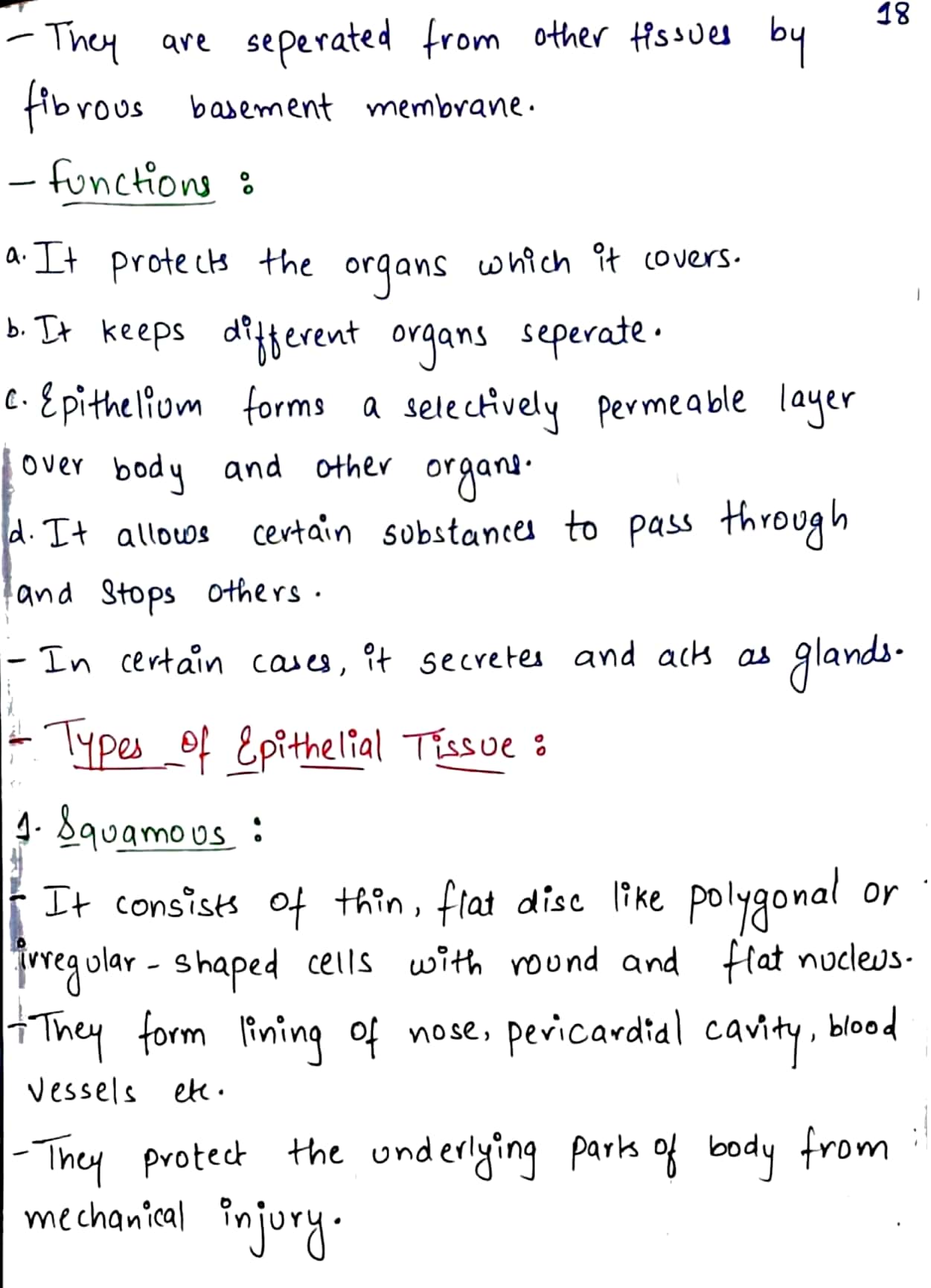 Tissue class 9 notes - Studypur