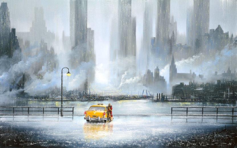 90 paintings of Artist Jeff Rowland ( 1964 - 2018 ) English Romatic Artist
