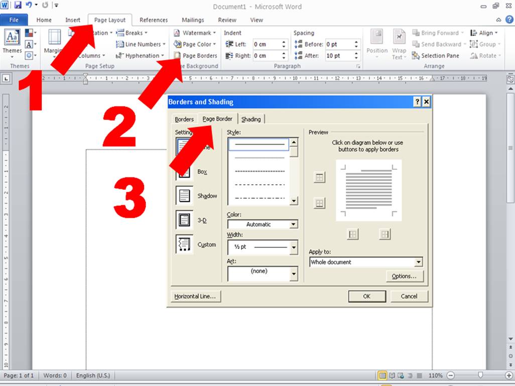 MEMBUAT SAMPUL DENGAN PAGE BORDER - Belajar Microsoft Office