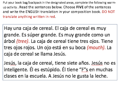 Teaching Spanish w/ Comprehensible Input: The POWER of Daily Warm-ups ...