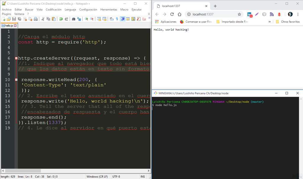 Servidor HTTP con nodejs - clase #2