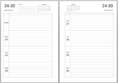 My Life All in One Place: New Filofax Diary layout for free download ...