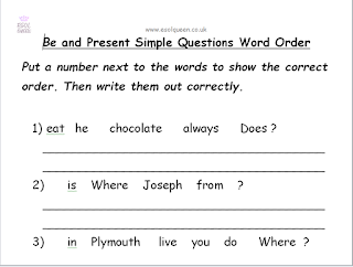 Entry 1 Grammar Worksheets