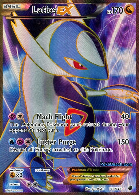 Latios EX Full Art -- Plasma Freeze Pokemon Card Review ...