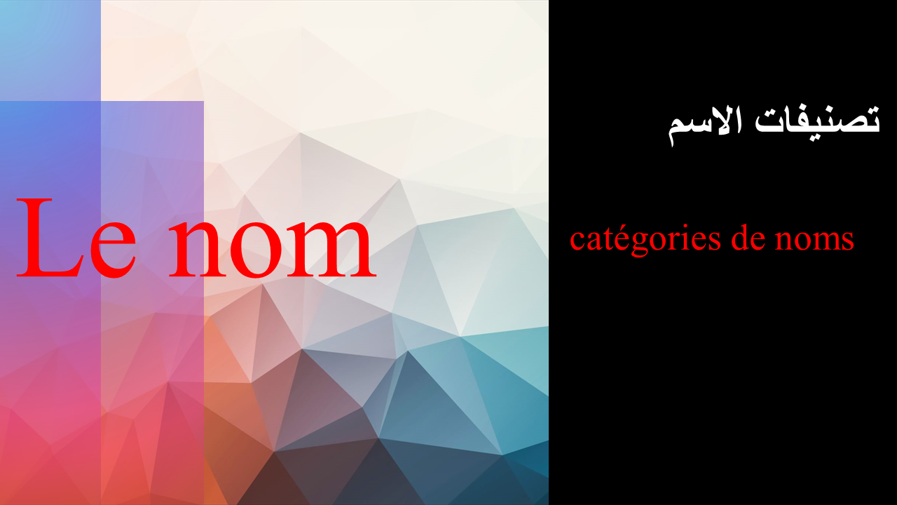 grammaire française facile le nom