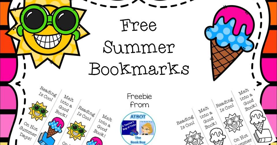 Classroom Freebies Too: Free Summer Bookmarks