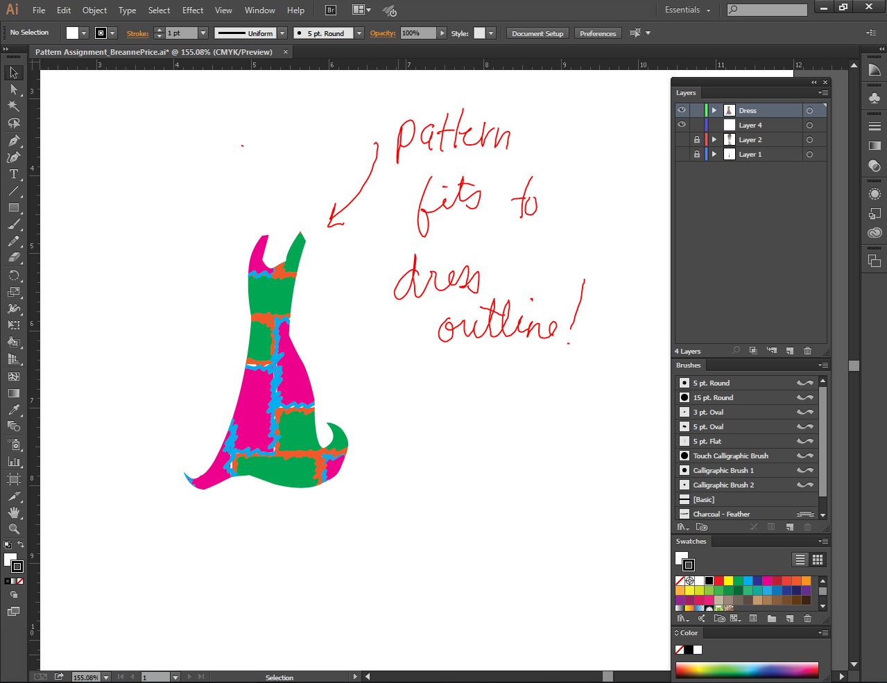 Graphic Design: Using the Live Paint Tool and Clipping Masks!