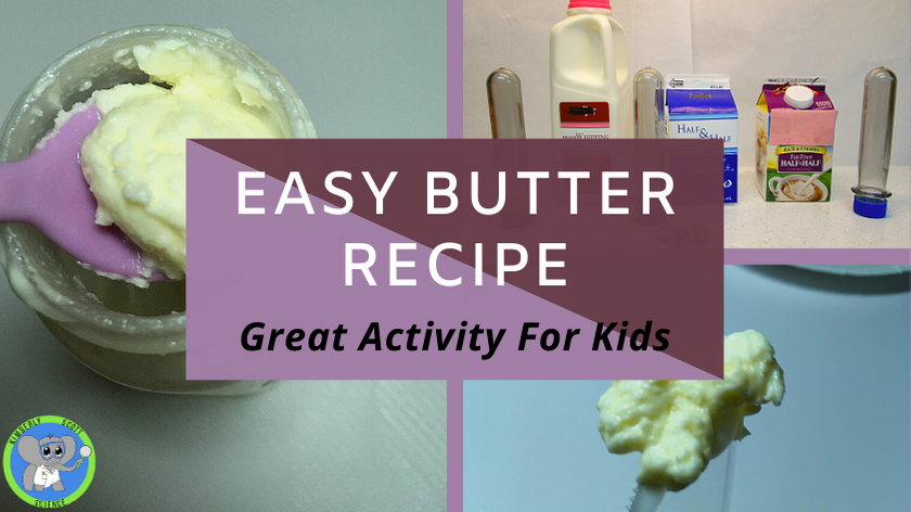 Simple and Easy Butter Churning Recipe Activity for Kids