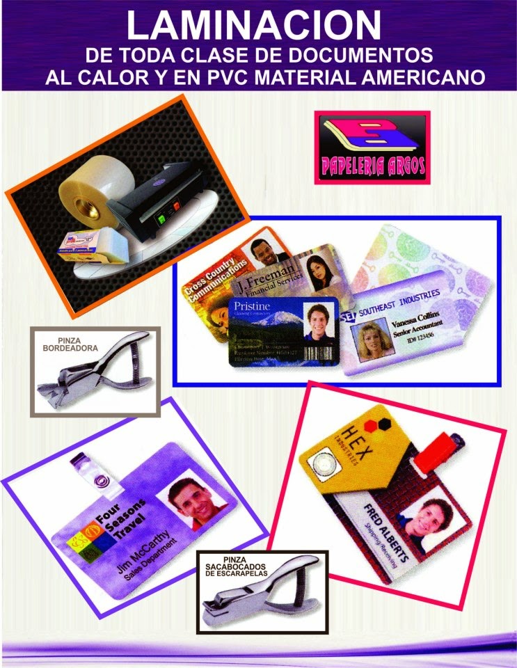 LAMINADOS: LAMINACIÓN DE DOCUMENTOS