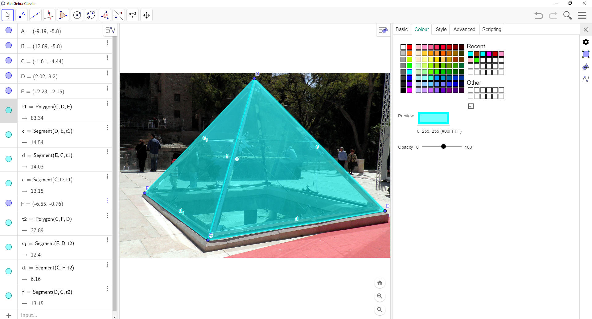 Entry #3: Colouring pictures in GeoGebra 🖌️