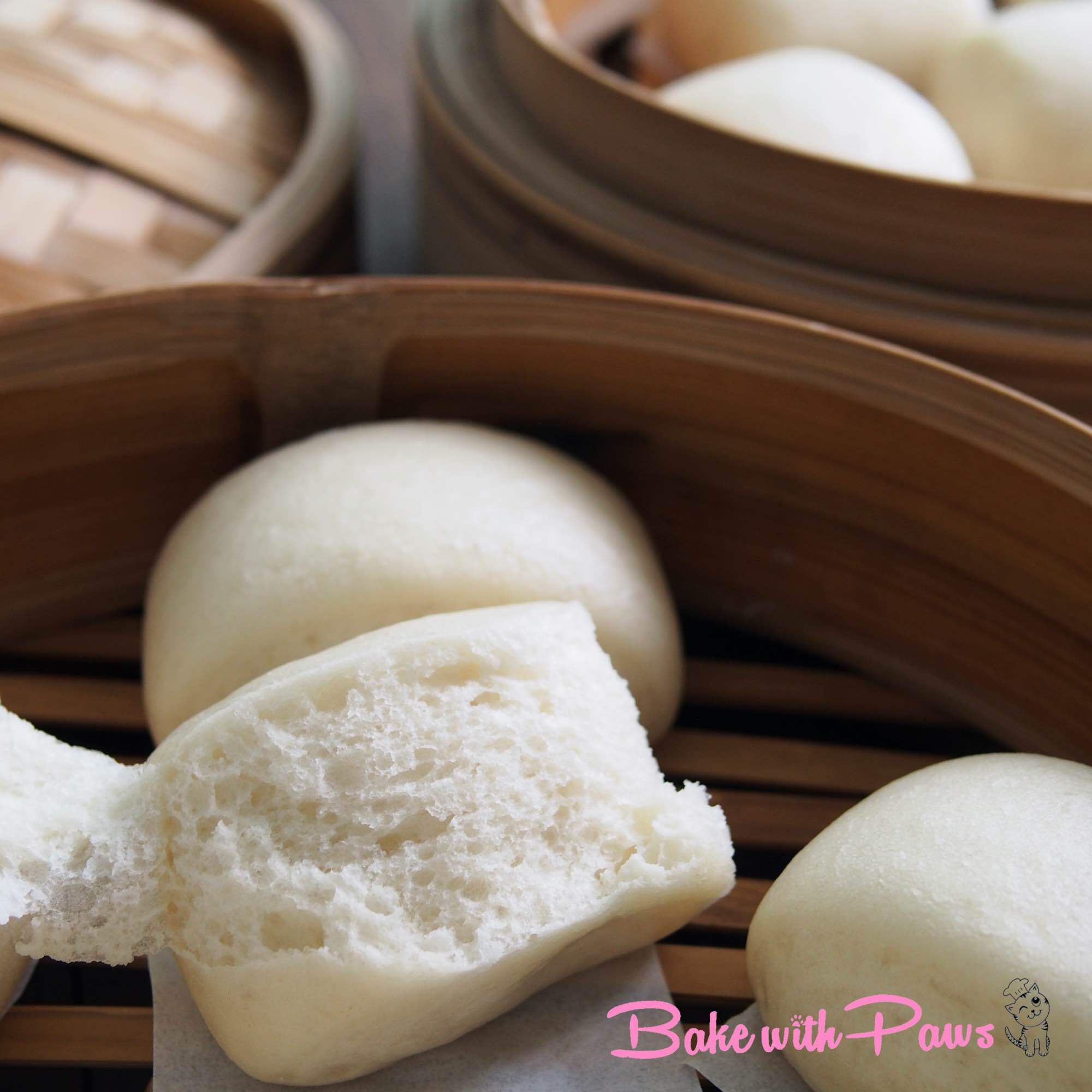 Sourdough Mantou (Sourdough Steamed Buns) - BAKE WITH PAWS