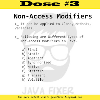 JavaFixer: #3 Java Non-Access Modifiers