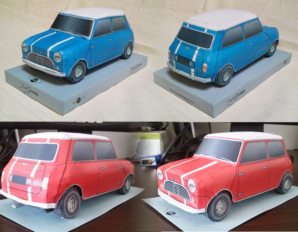 Wongday Papercraft: Mini Cooper Classic