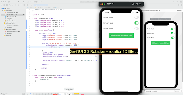 Swiftui 3d Rotation Rotation3deffect Tutorial101