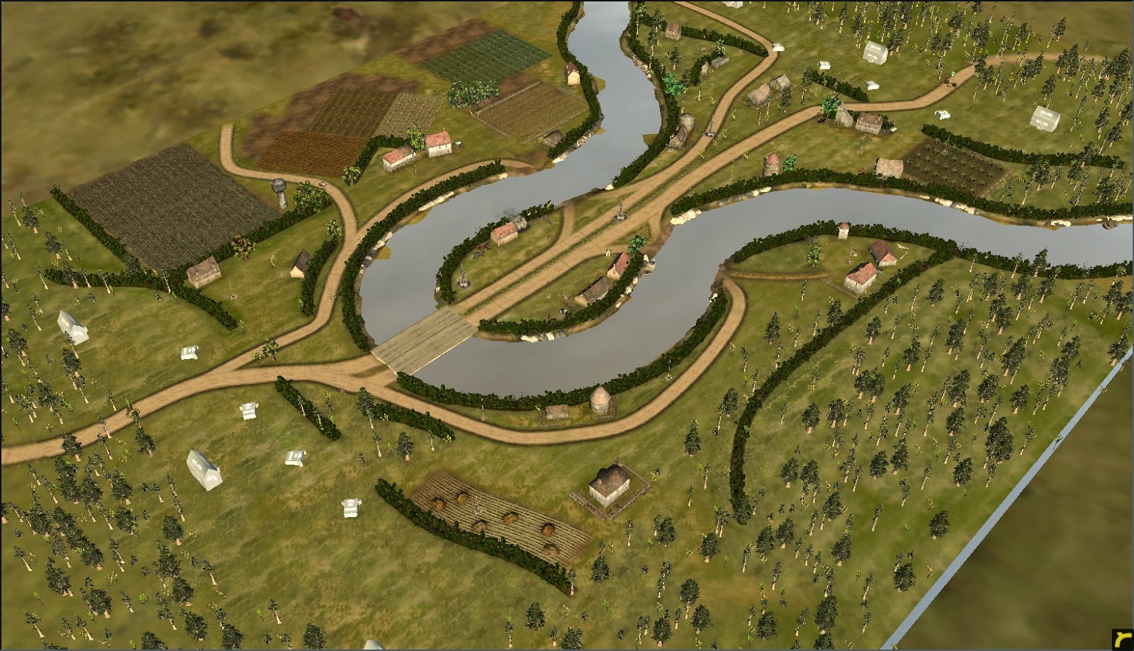 COMPANY OF HEROES MAPS 1 - 2 (COH TALES OF VALOR MAPS): 6_p River's Bend