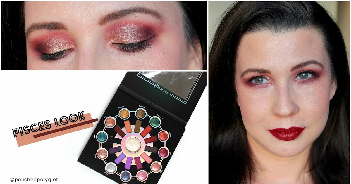 Makeup │ Burgundy look for the Sign of Pisces [Zodiac Makeup Challenge ...