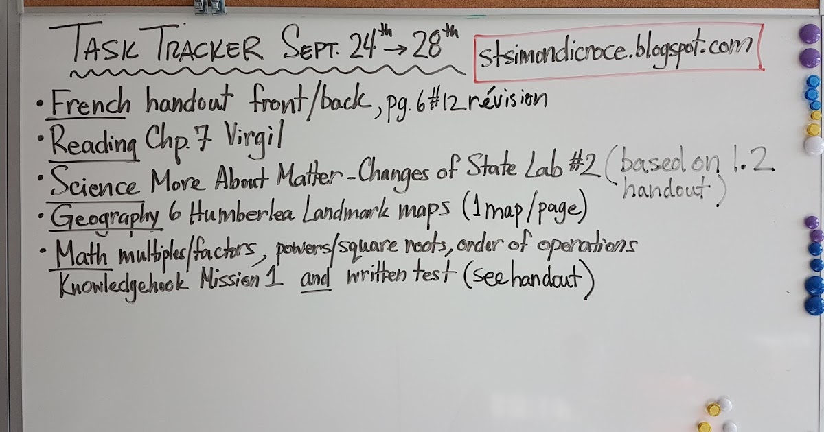 Mr. Di Croce's St. Simon Blog est. 2012: Sept 24-28