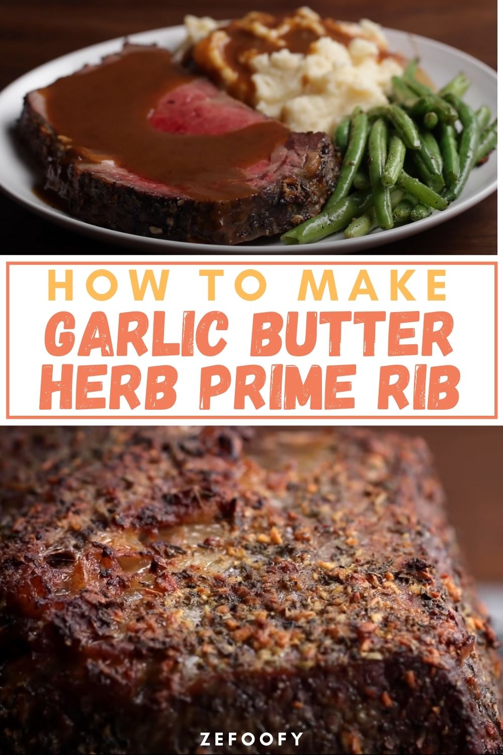 How To Make Garlic Butter Herb Prime Rib recipe | Easy Dinner Recipes