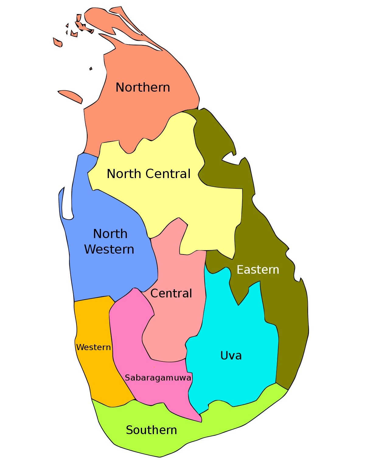 9 Sri Lanka Is Split Into Numerous Provinces 9-sri-lanka-is-split-into-numerous-provinces
