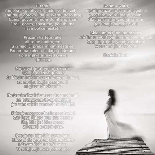 Poezija, mudre misli i citati: Danijela Todorović - Bol u grudima