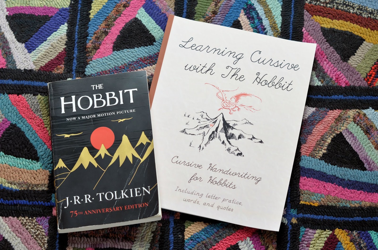 To The Rock Homeschool: Learning Cursive with The Hobbit, Cursive workbook