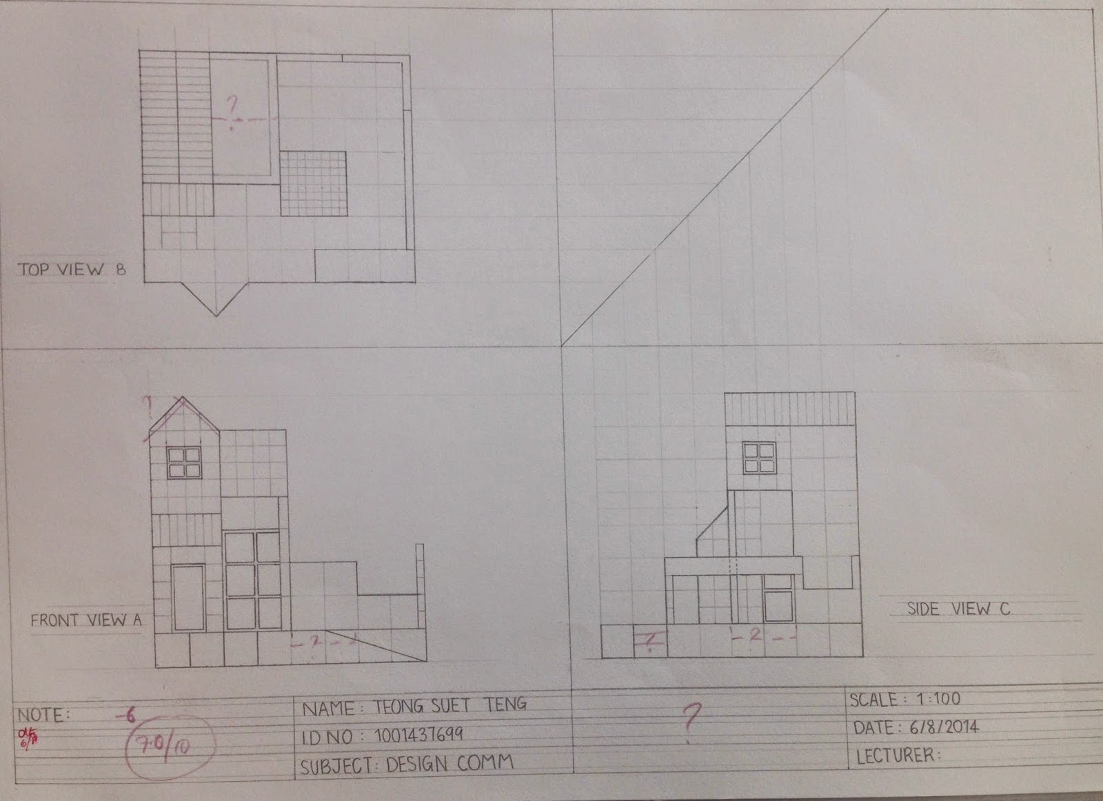 My Architectural Journey : Orthographic Projection