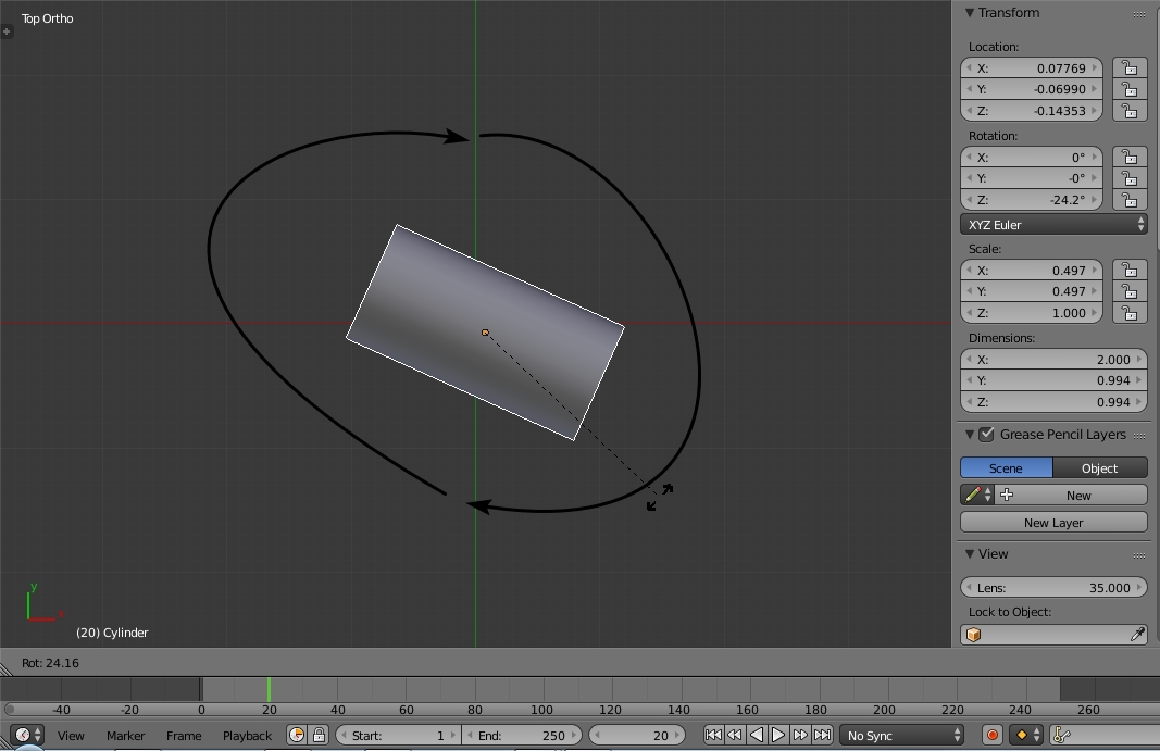 Cara Memutar Objek (Rotate) pada Blender - otodidakblend