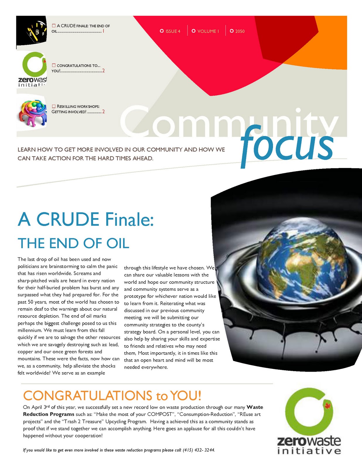 Envisioning a Post-Carbon City: Community Newsletter