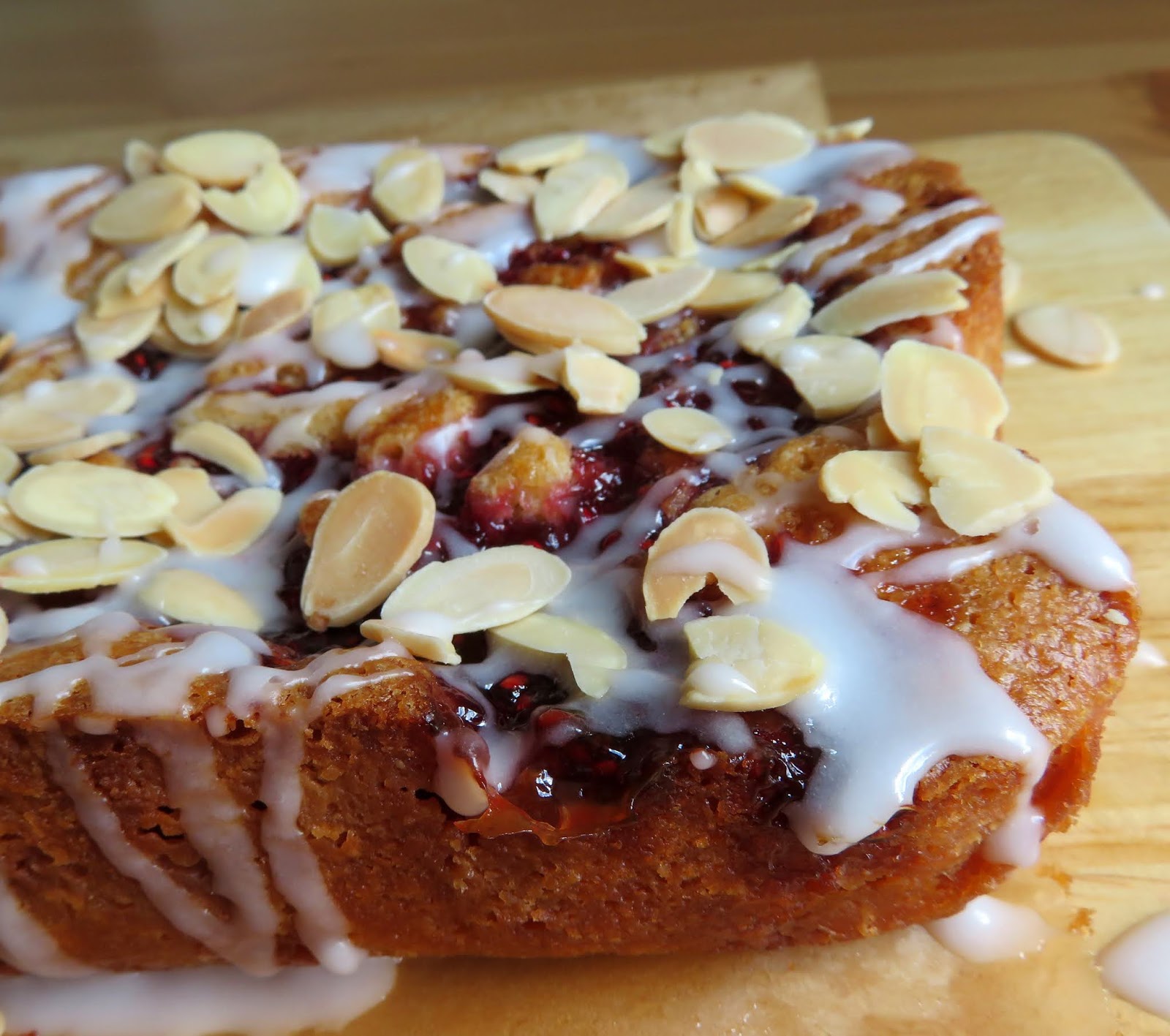 Small Batch Bakewell Blondies | The English Kitchen
