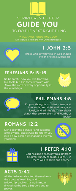 Paul's Ponderings: 6 Scriptures to Guide Your Life