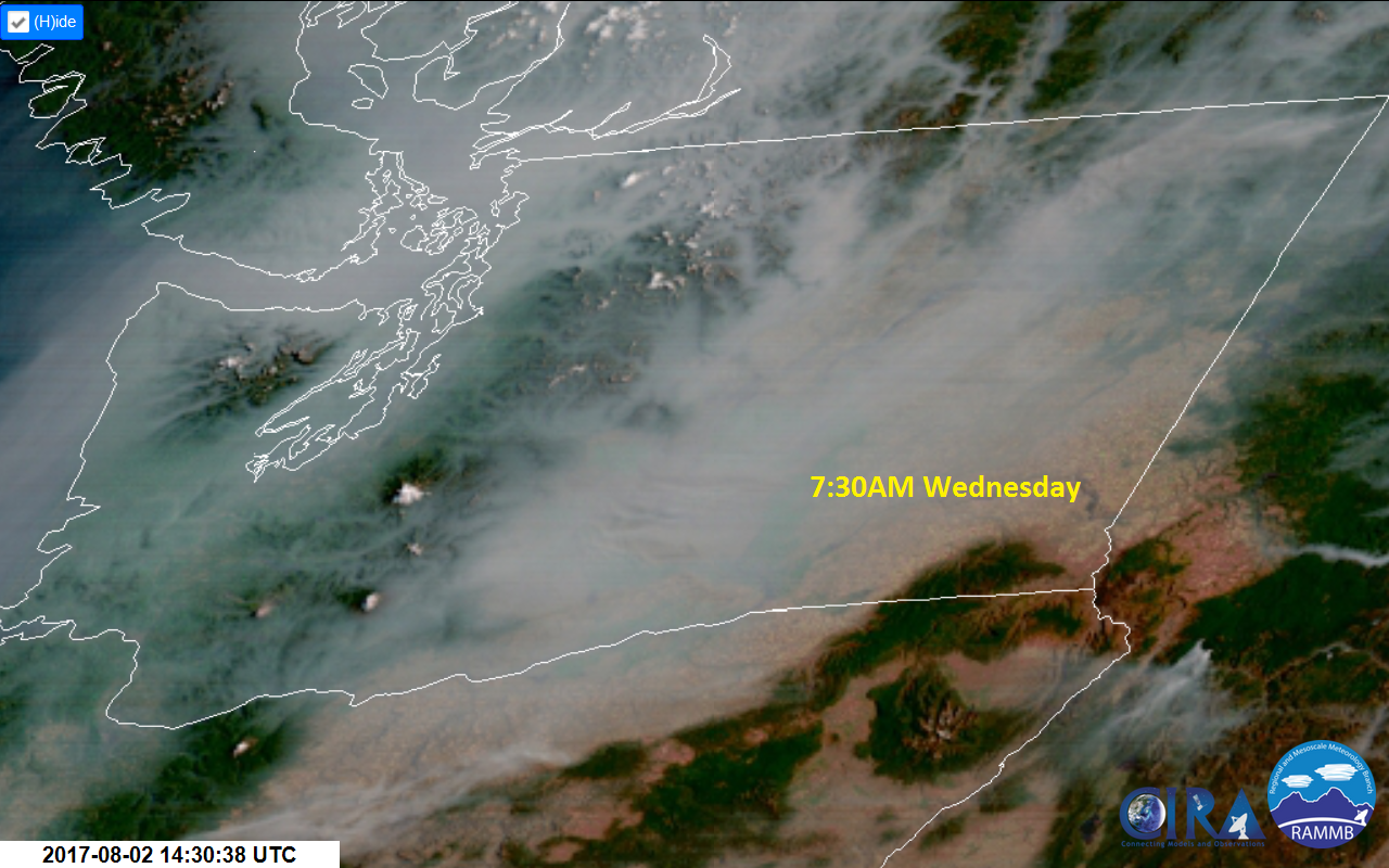 Washington Smoke Information: Smoke is getting cozy here. It blanketed ...
