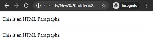 HTML Horizontal Rule
