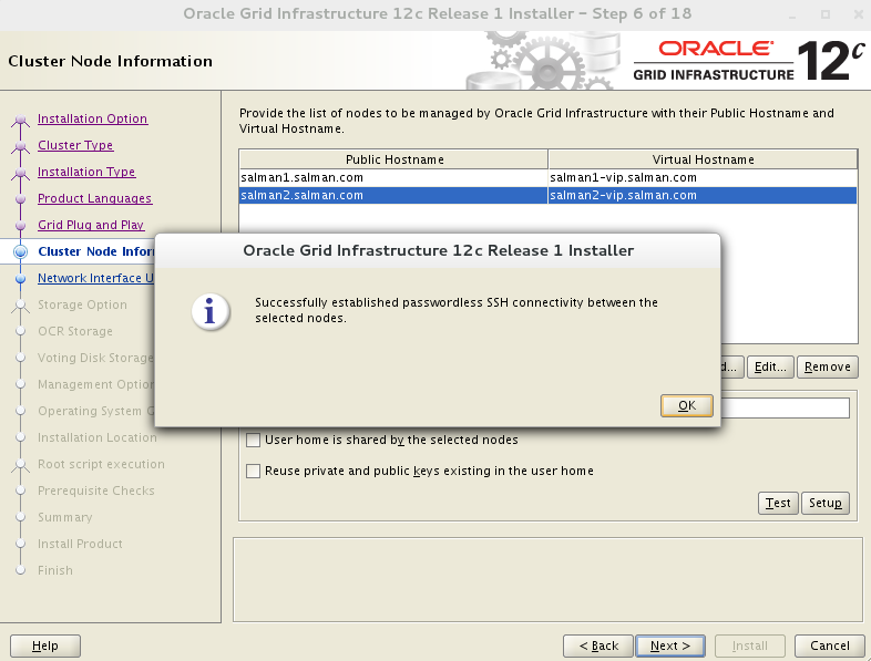 Installing Oracle 12c Release 1 Rac On Linux 6 Oraclenext Solution To Your Oracle Problems