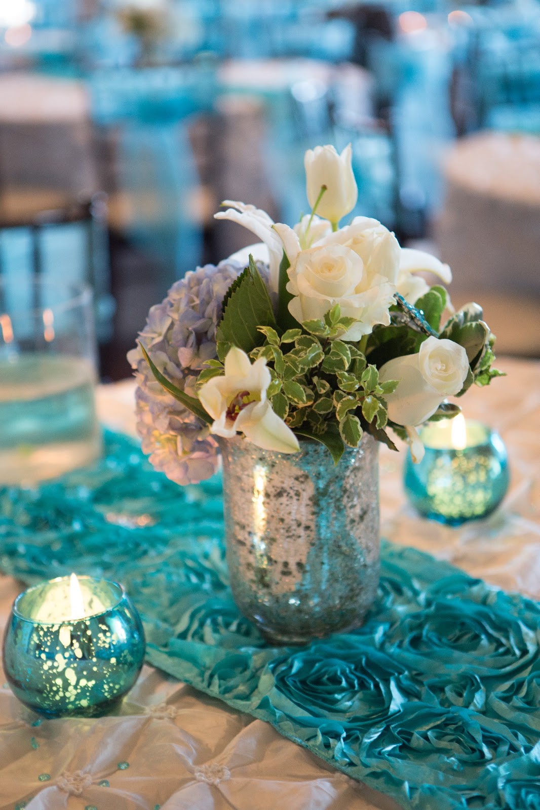 An Aqua French-Inspired Wedding Reception - Purple Chocolat Home
