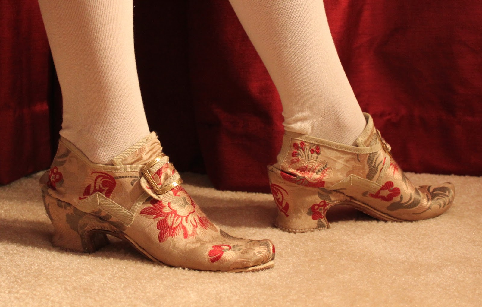 Diary of a Mantua Maker: Silk Brocade Shoes