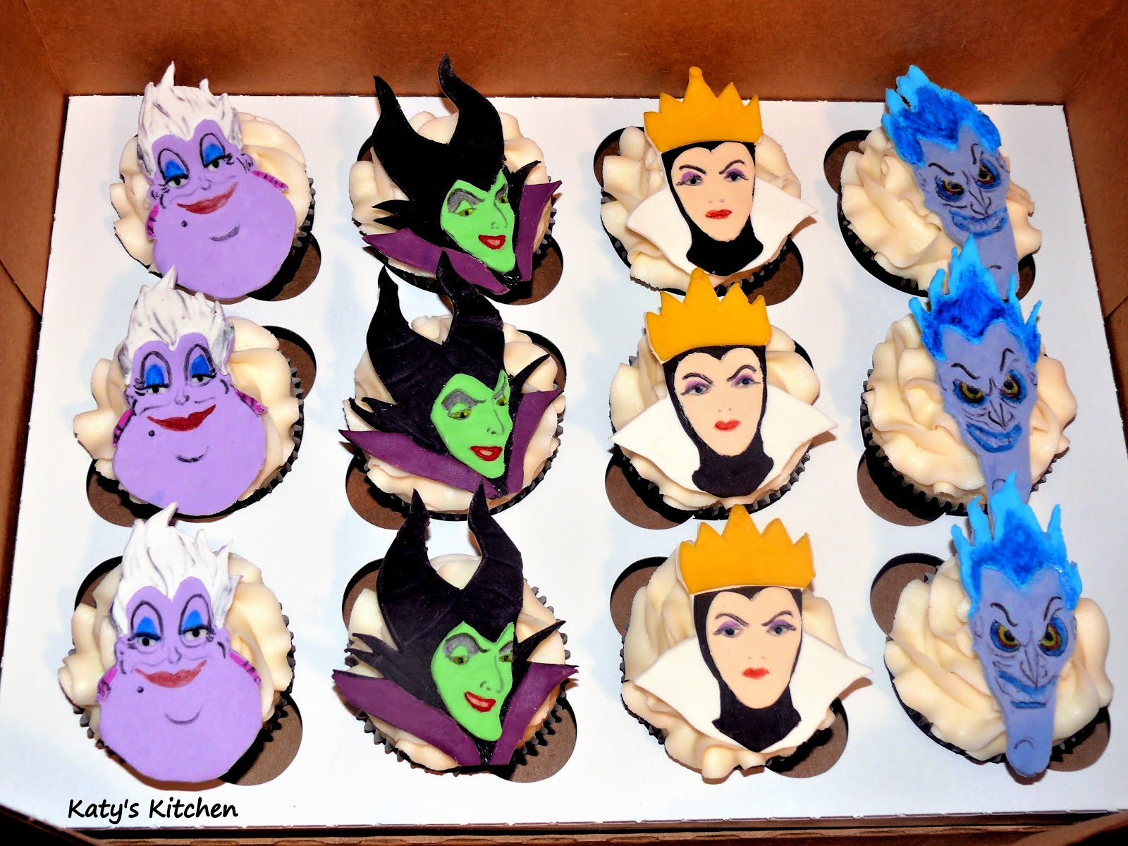 Katy's Kitchen: Disney Villain Cupcakes
