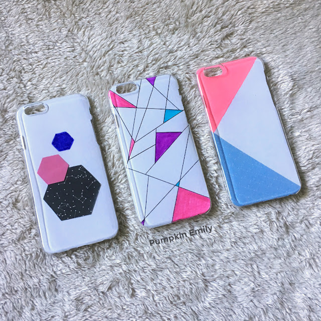 3 DIY Geometric Phone Cases