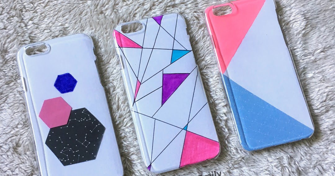3 DIY Geometric Phone Cases
