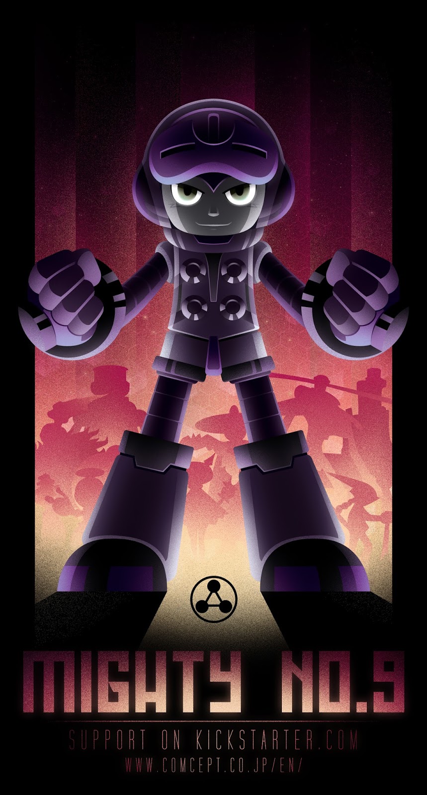 The Art of M. S. Corley: Mighty No.9 Poster (Boss Version)