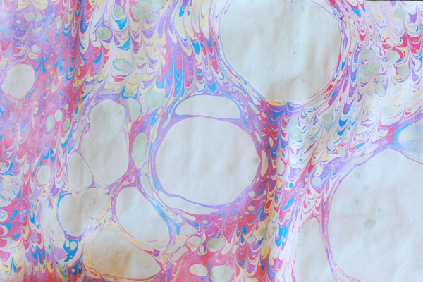 Paper Raindrops: Marbling