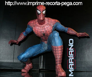 Spiderman 3D Papercraft Model - PAPEROX FREE PAPERCRAFT