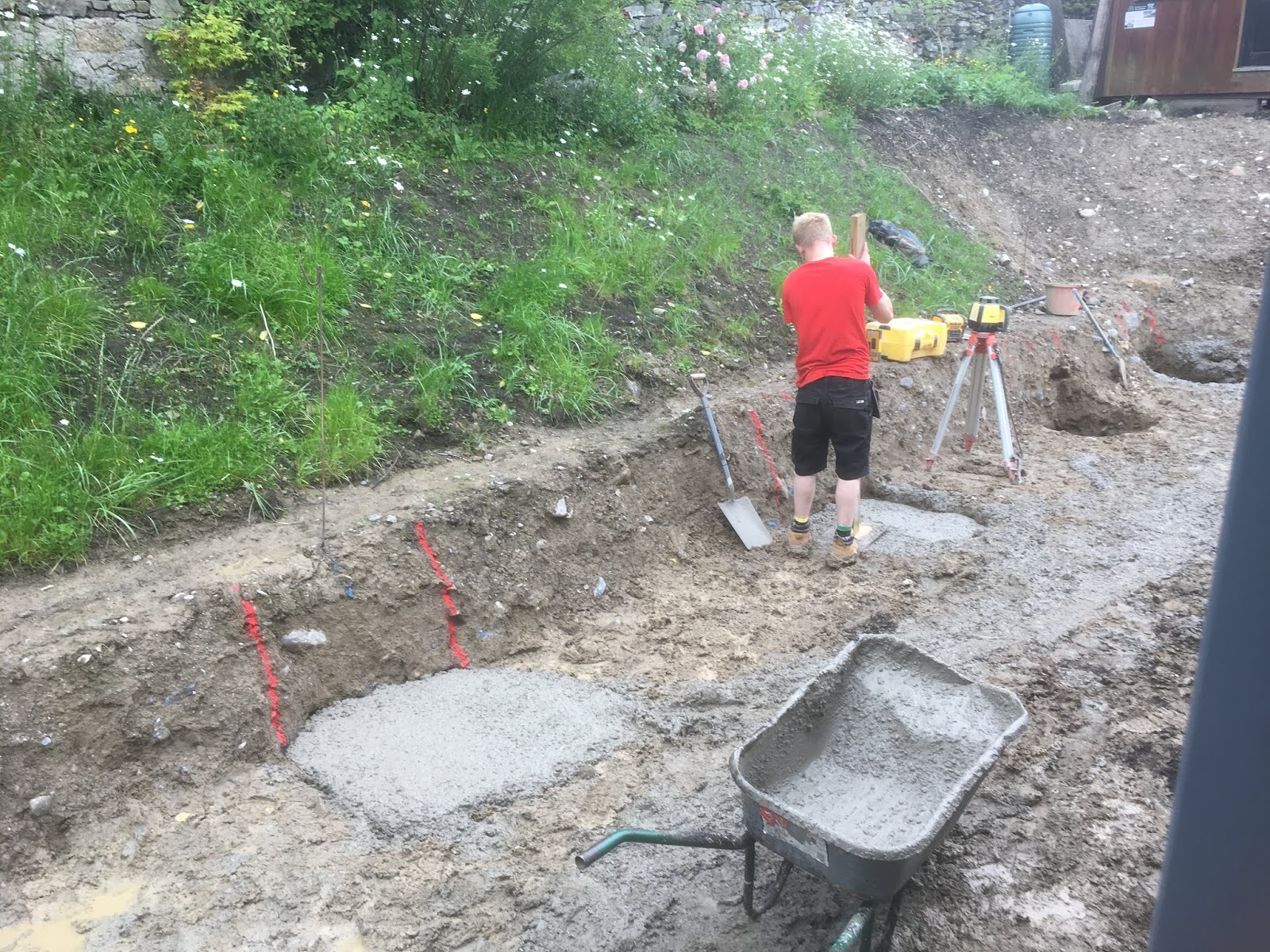 Settle Station Water Tower: Concrete Foundations Poured