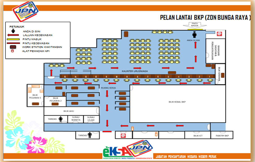 PELAN LANTAI ZON BUNGA RAYA ~ EKSA JPN PERAK