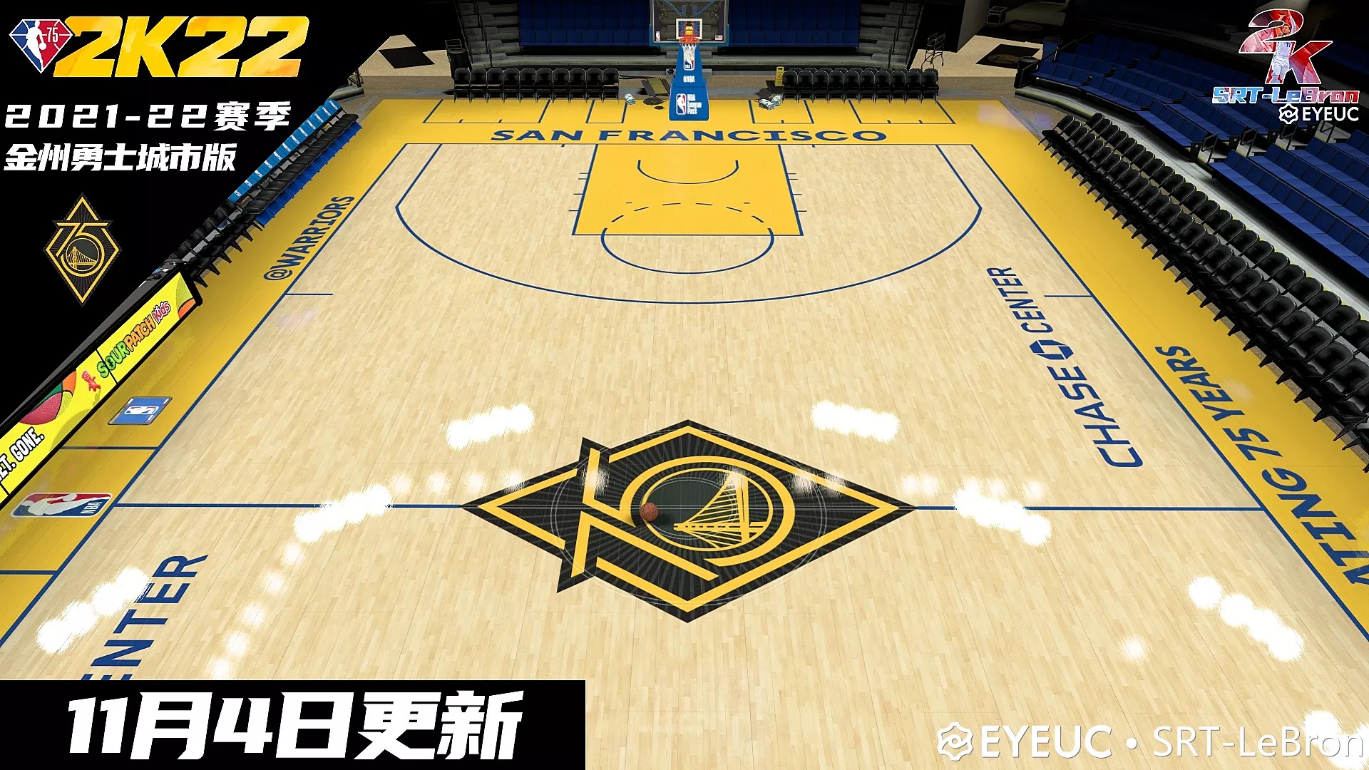 NBA 2K22 2021-2022 City Edition Courts Pack by SRT-LeBron Released