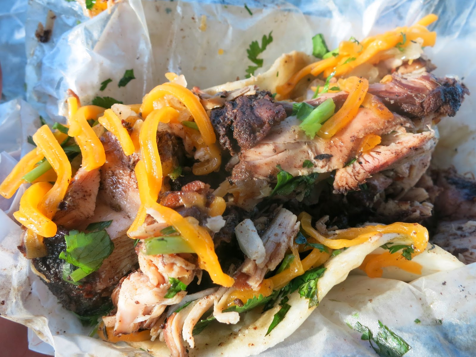 Smokin' Chokin' and Chowing with the King: The Jerk Taco Man
