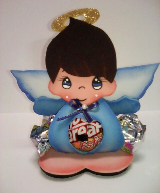 Secreto mujer: Angelitos dulceros en foami